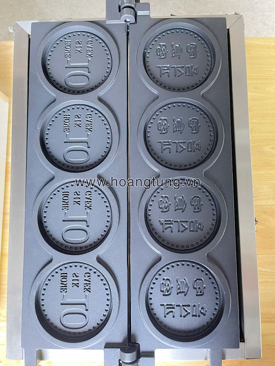 Máy Làm Bánh Đồng Xu Vàng Hàn Quốc 4 khuôn